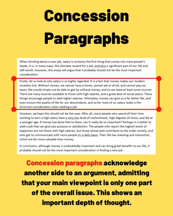 Concession Paragraphs for IELTS - TED IELTS