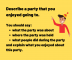 Describe a Party [IELTS Speaking] - TED IELTS