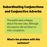 Subordinating Conjunction vs Conjunctive Adverb - TED IELTS