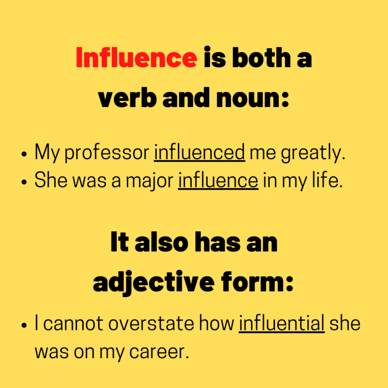 Describe a Person Who Influenced You - TED IELTS