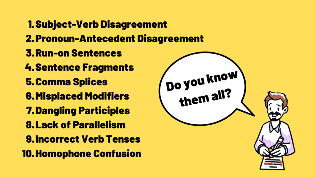 10 Common Grammatical Errors (And How to Fix Them) - TED IELTS