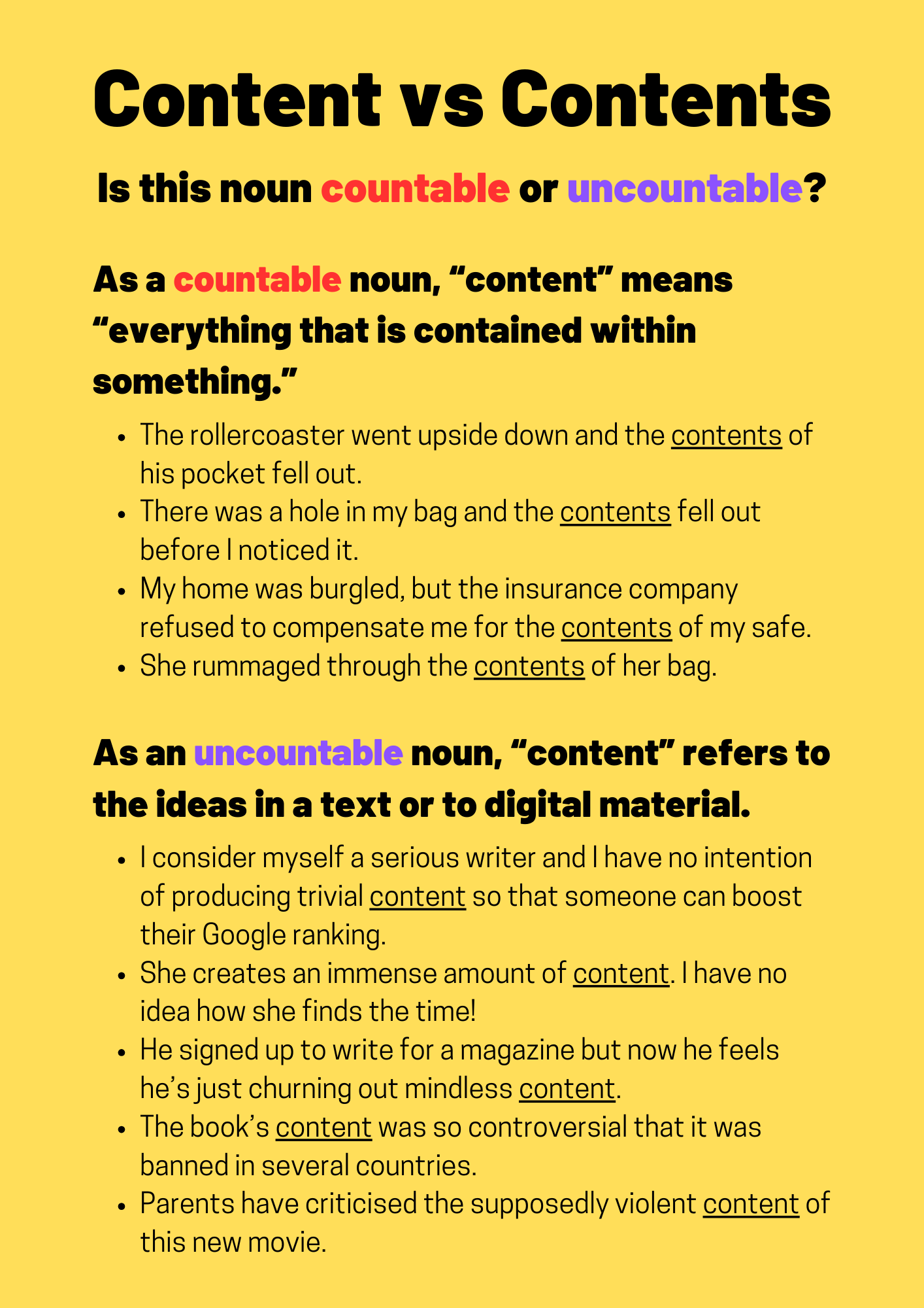 Content or Contents? - TED IELTS